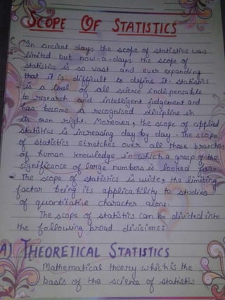 Statistics assignment no. 1 | PDF