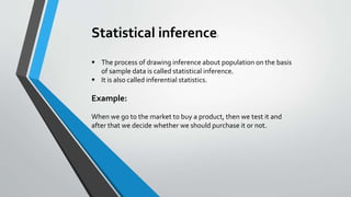 Statistics assignment on statistical inference | PPT