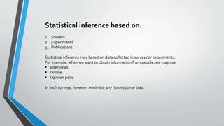 Statistics assignment on statistical inference | PPT