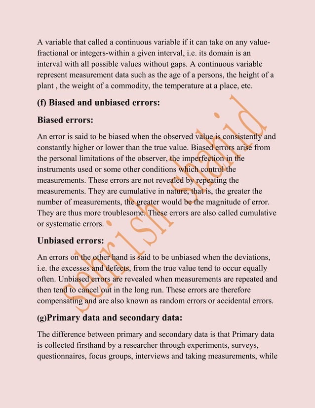intro to statistics | DOCX | Science