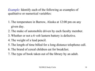 Statistics basics by slsmls | PPT | Science