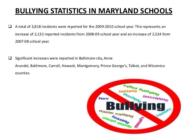 Bullying In Schools Statistics 2013
