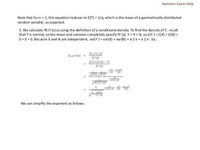 Statistics Exam Help | PPT