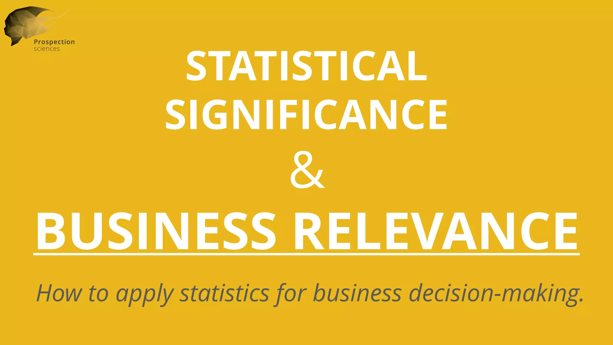 Statistics for Business Decision-making | PDF