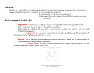 Statistics for Data Analytics | PDF
