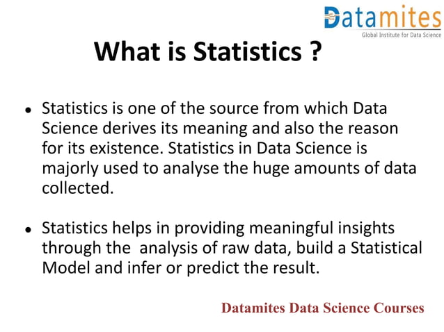 Statistics For Data Science | PPTX | Science