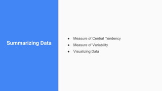 Statistics for data science | PPTX | Science