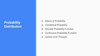 Statistics for data science | PPTX | Science