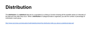 Statistics for data scientists | PDF