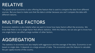 Statistics for economics its benefits and limitations | PPTX