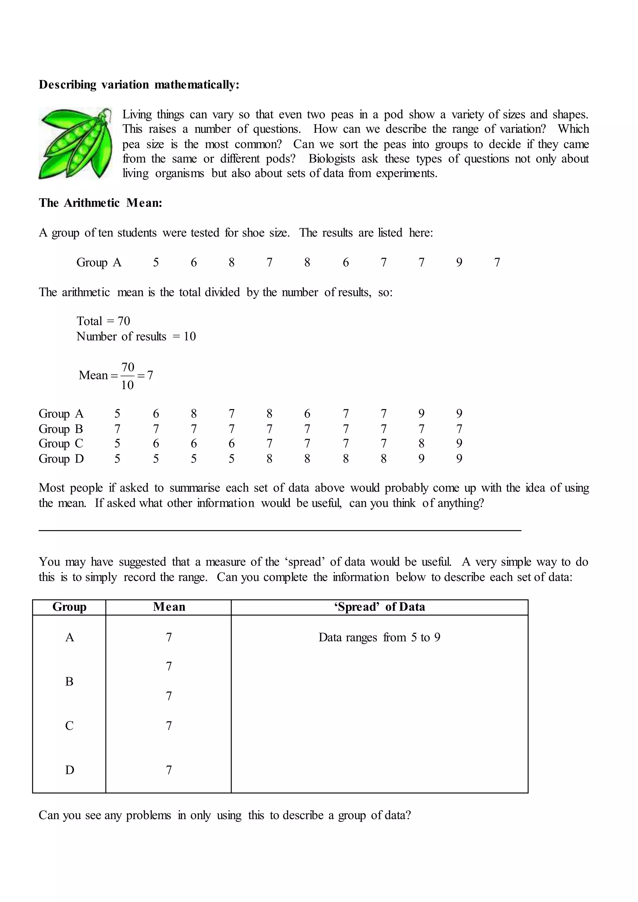 Statistics for ess | DOCX