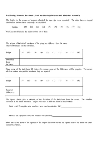 Statistics for ess | DOCX