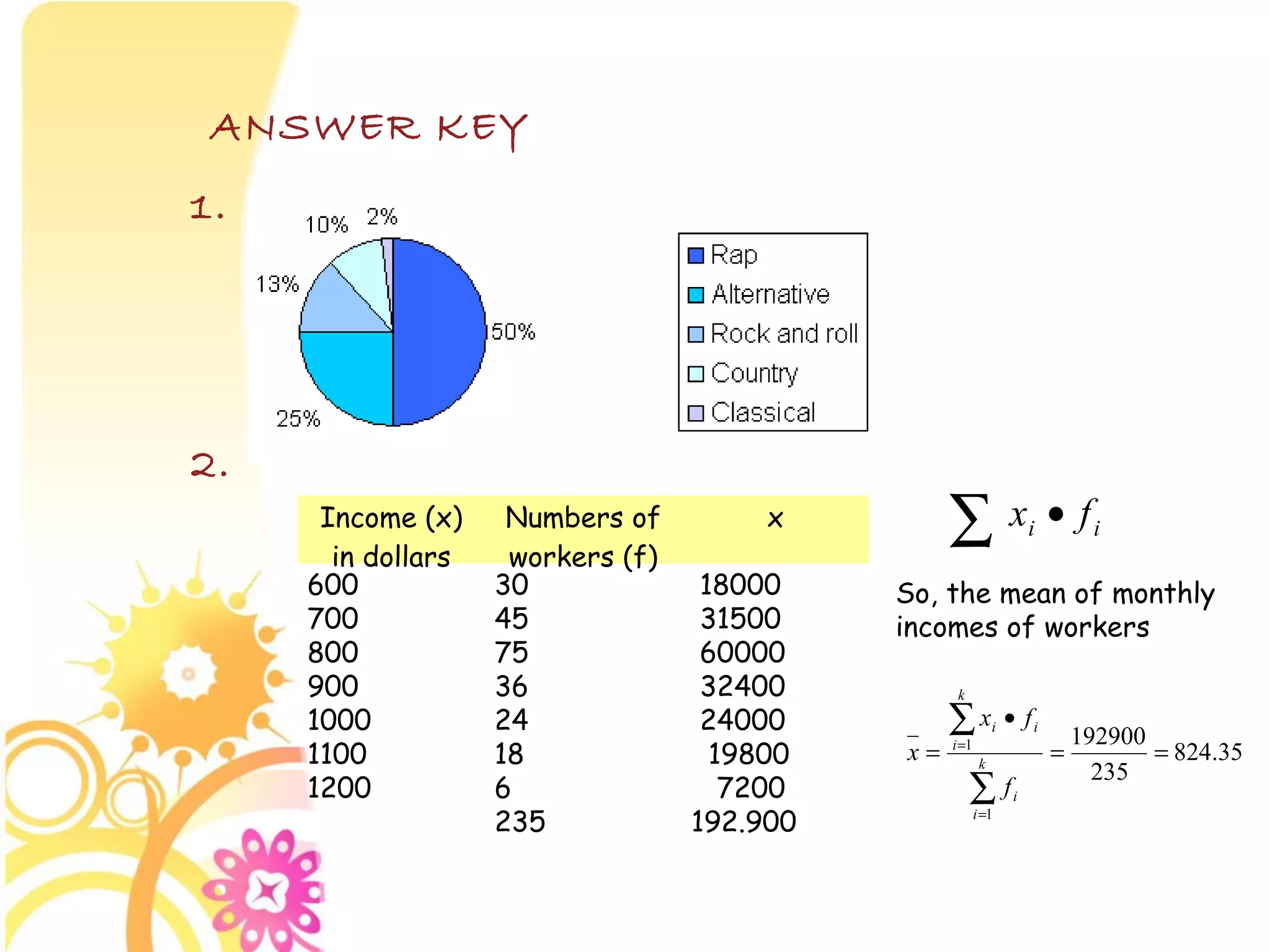Statistics for math (English Version) | PPT