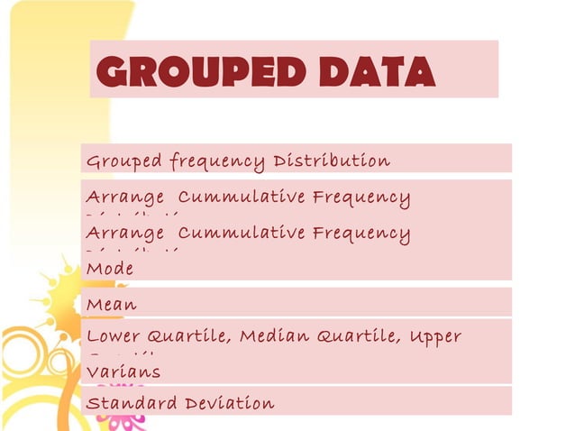 Statistics for math (English Version) | PPT