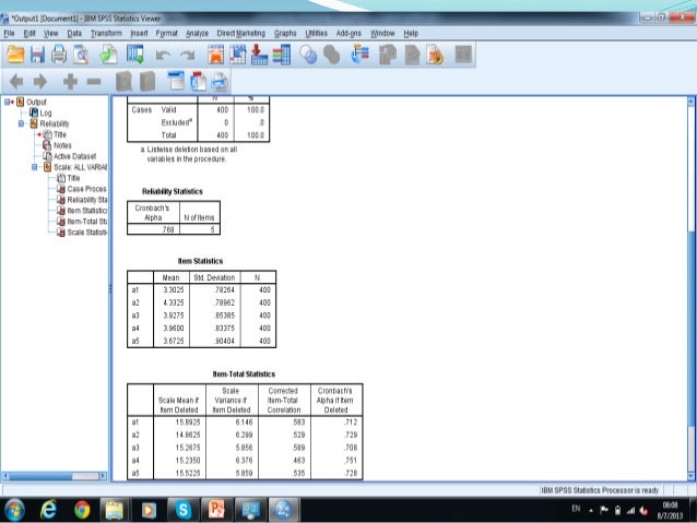 Statistics for research by spss program