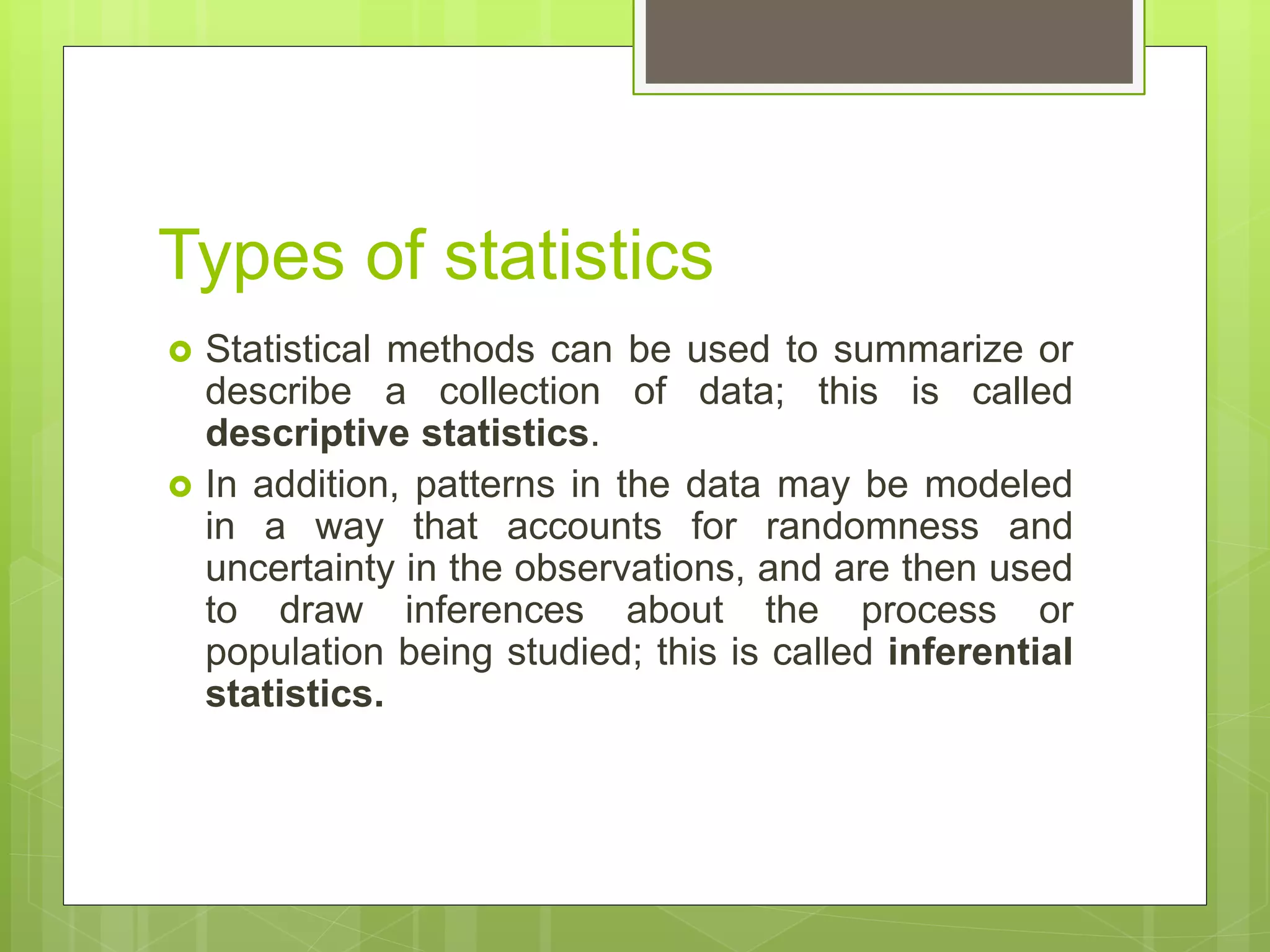 Statistics for social work research | PPTX