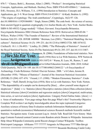 Statistics From Wikipedia, the free encyclopedia Jump to navigation.pdf | Physics | Science