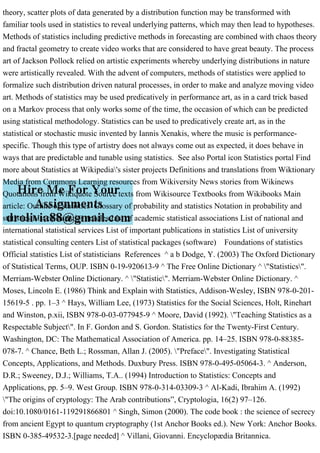 Statistics From Wikipedia, the free encyclopedia Jump to navigation.pdf | Physics | Science