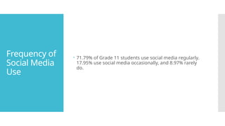 Statistics (Grade 11 Students' Social Media Patterns).pptx