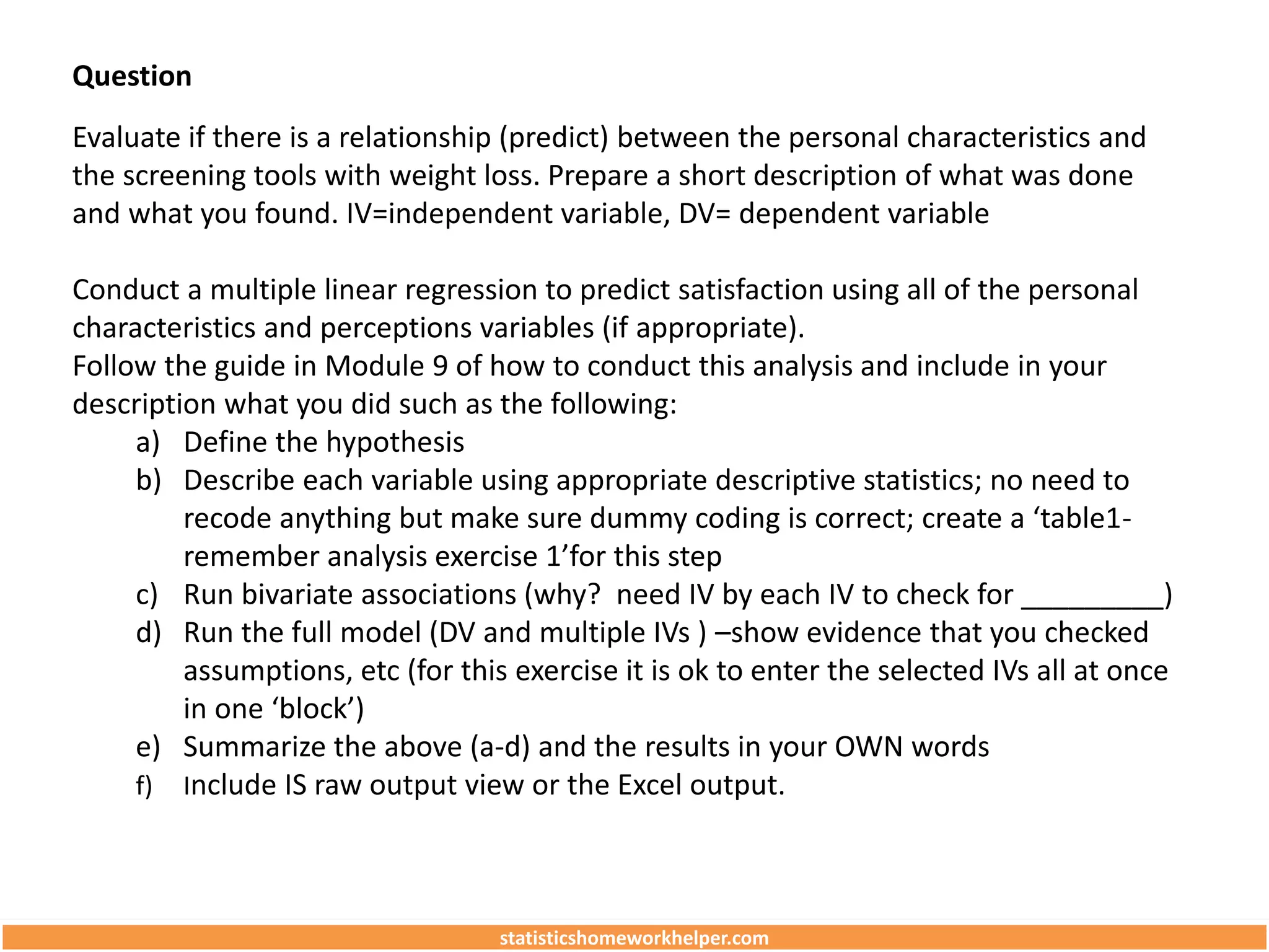 Multiple Linear Regression Homework Help | PPT Multiple Linear Regression Homework Help | PPT