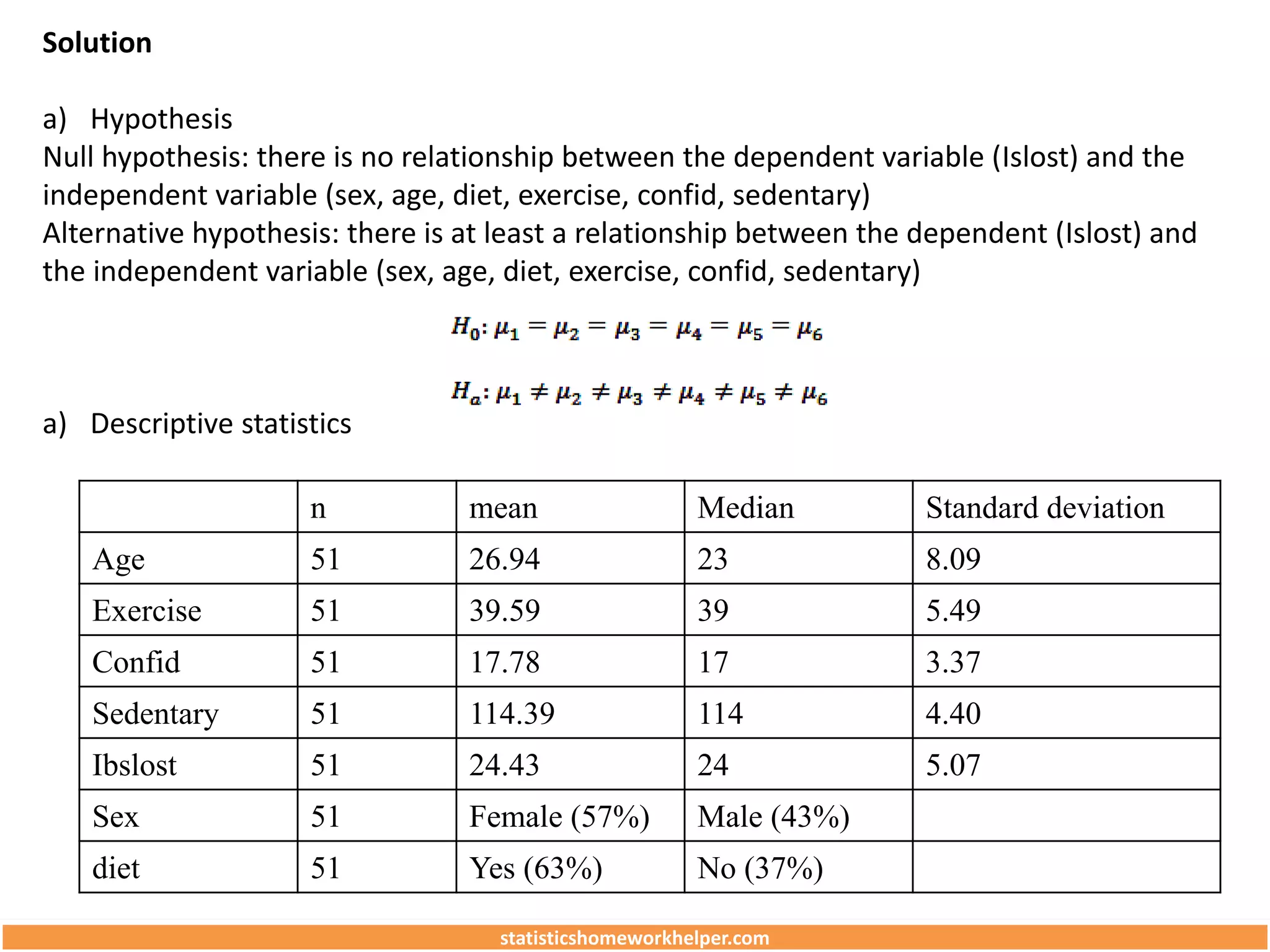 Multiple Linear Regression Homework Help | PPT | Free Download
