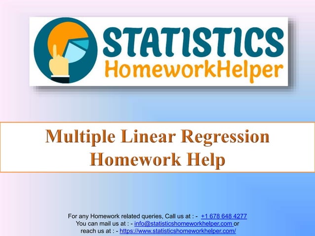 Multiple Linear Regression Homework Help | PPT