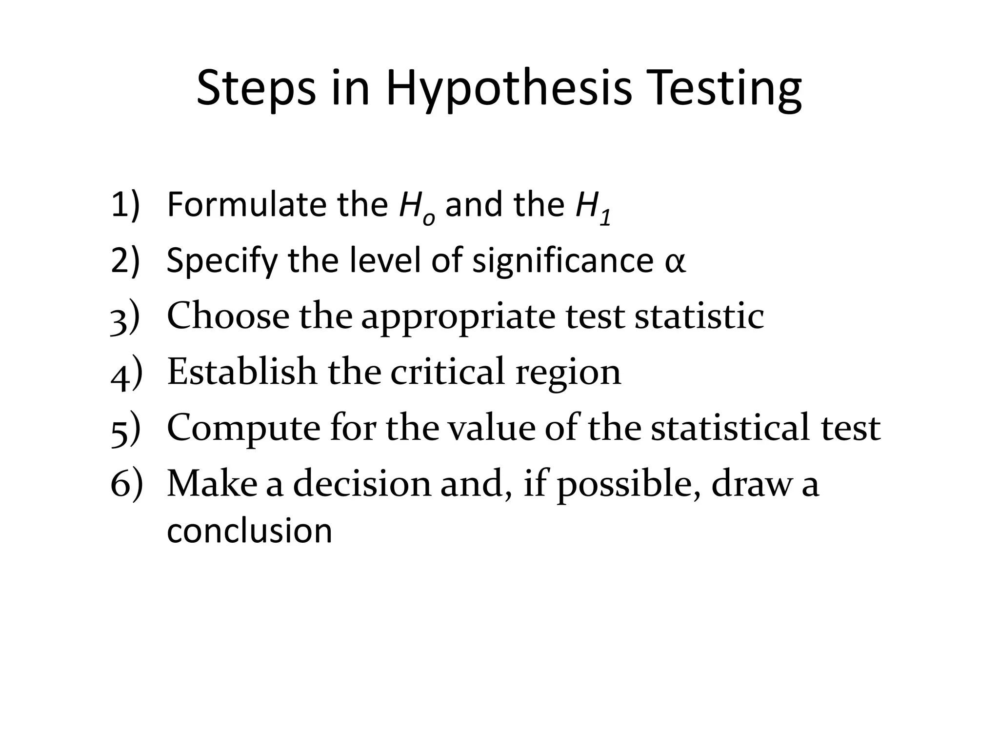STATISTICS: Hypothesis Testing | PPTX