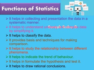 Statistics in Education | PPTX