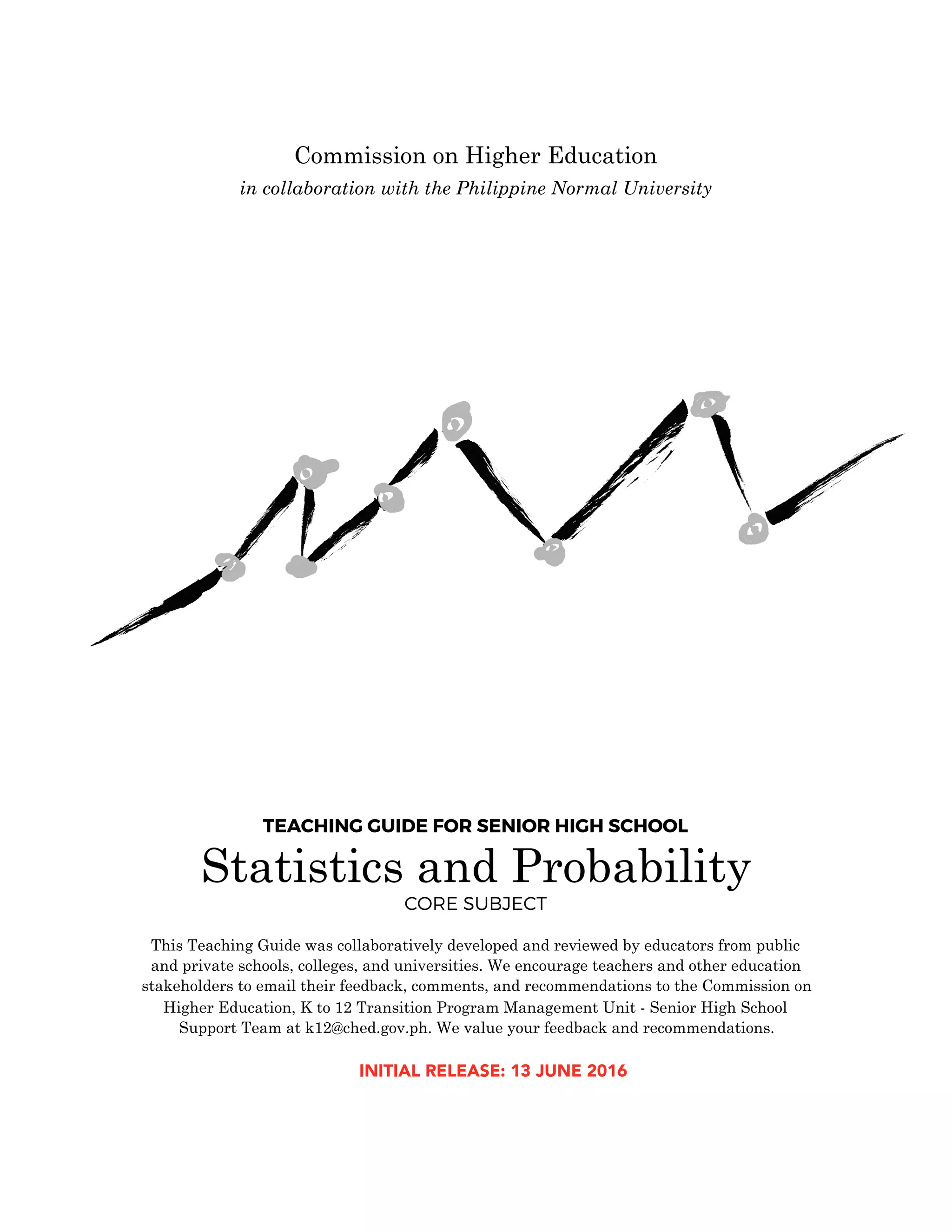 STATISTICS AND PROBABILITY (TEACHING GUIDE) | PDF