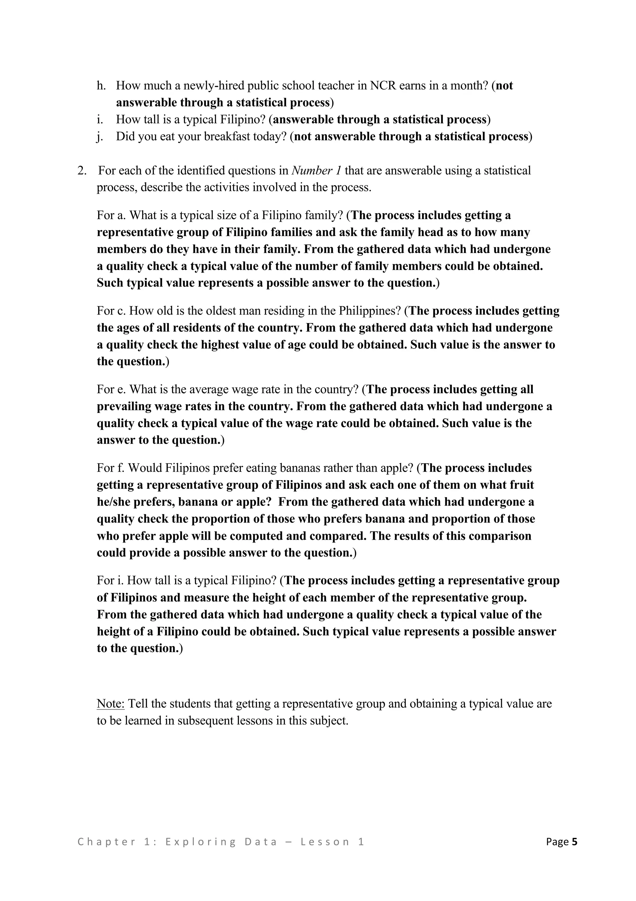 STATISTICS AND PROBABILITY (TEACHING GUIDE) | PDF