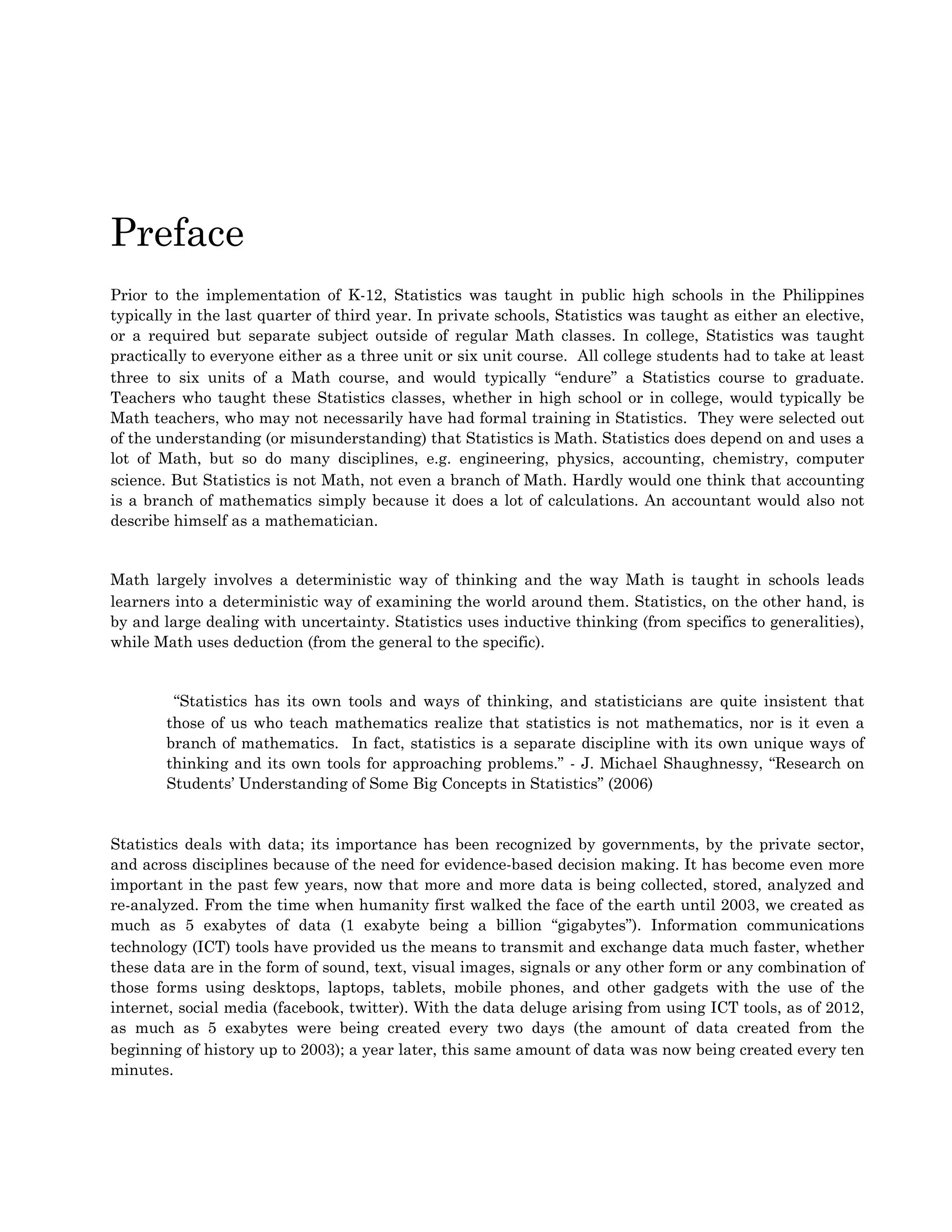 STATISTICS AND PROBABILITY (TEACHING GUIDE) | PDF