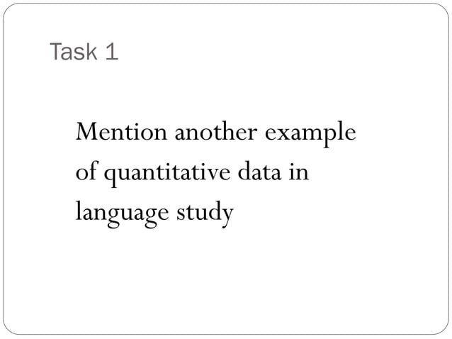 Statistics in linguistics 2014 | PPT