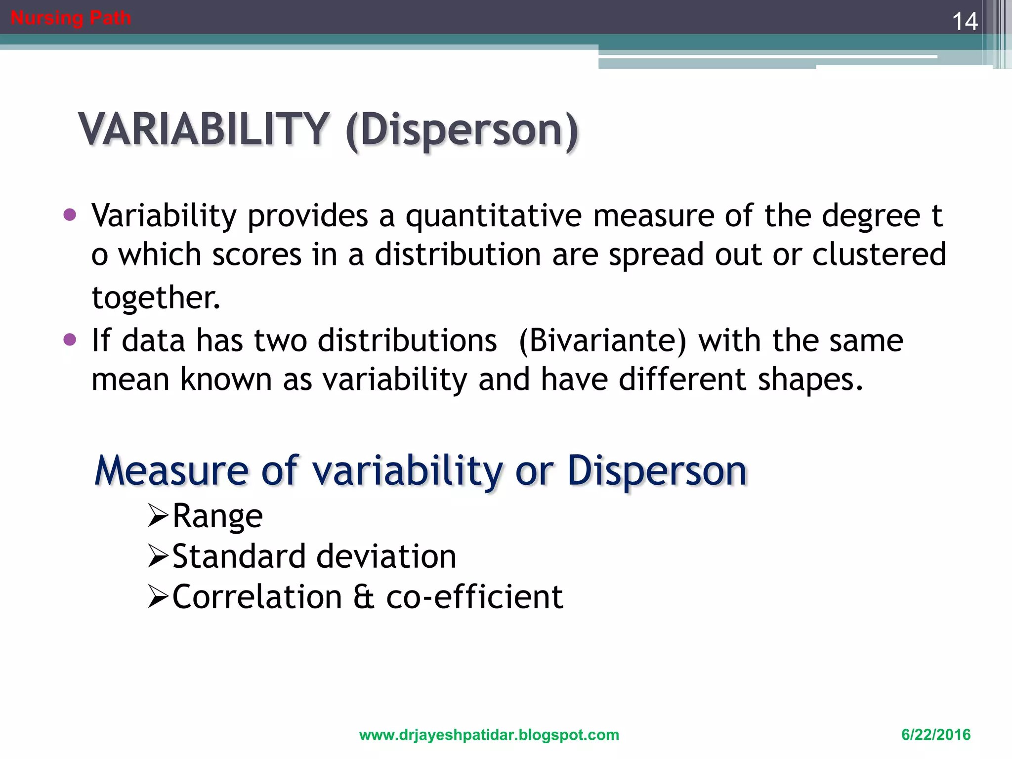 Statistics in nursing research | PDF