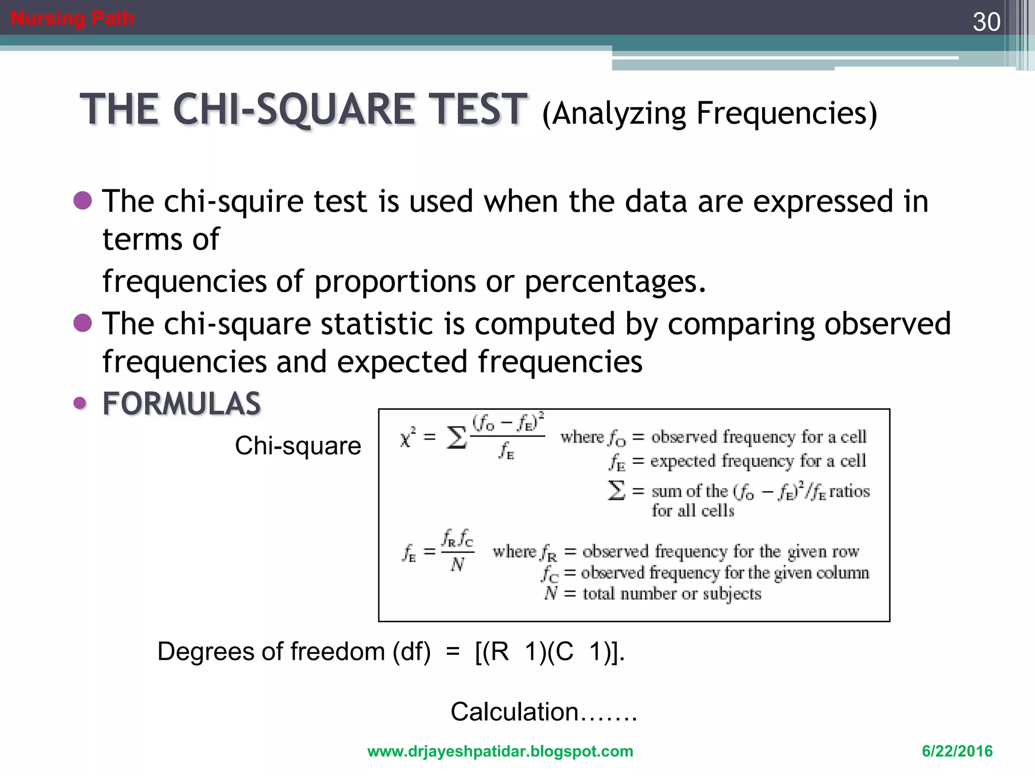 Statistics in nursing research | PDF
