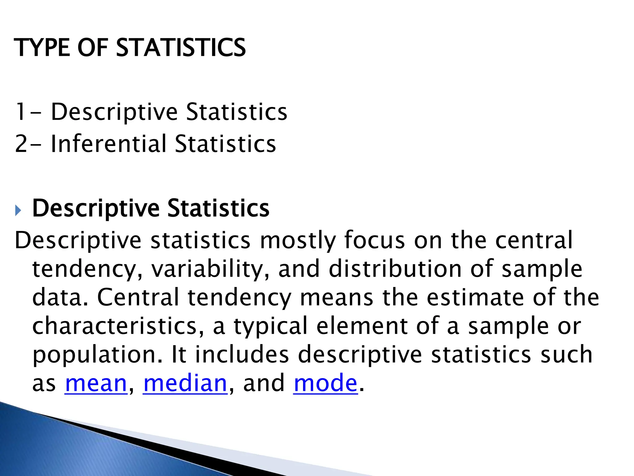 Importance and function of Statistics in psychology. | PPTX