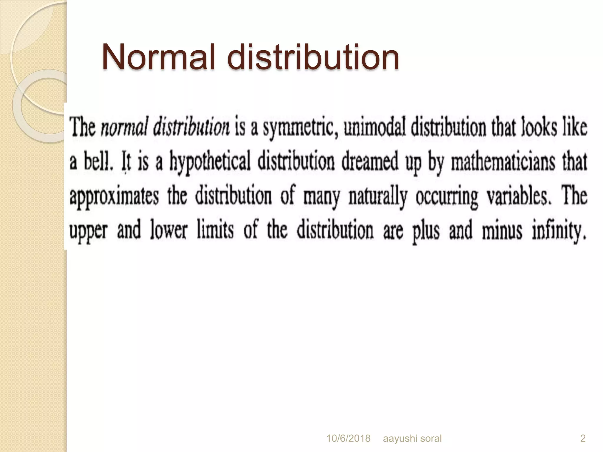 normal curve | PPTX