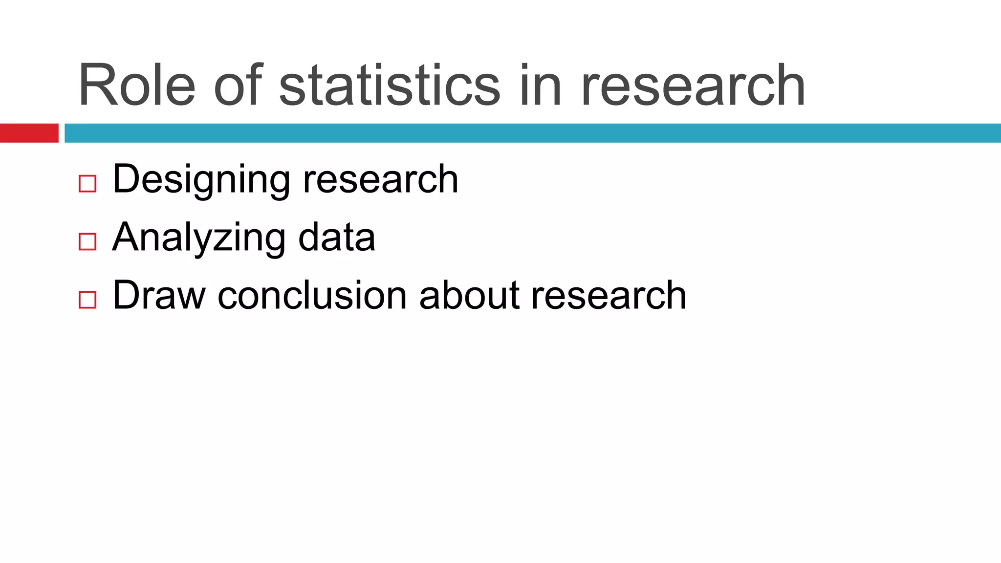 Statistics in research | PPTX