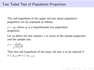Point Estimate, Confidence Interval, Hypotesis tests | PPT