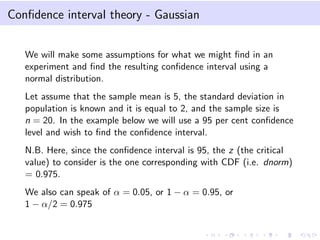 Point Estimate, Confidence Interval, Hypotesis tests | PPT