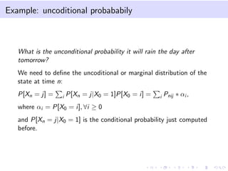 Introduction to Bootstrap and elements of Markov Chains | PPT