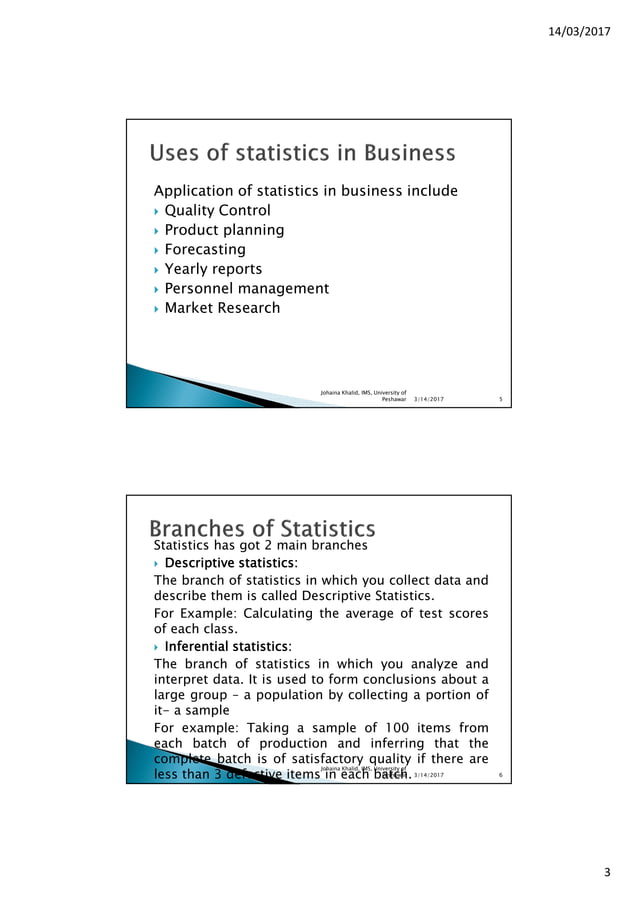 Introduction To Business Statistics | PDF