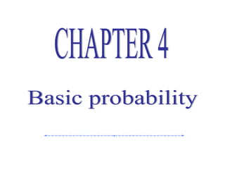 Statistics lecture 5 (ch4) | PPT