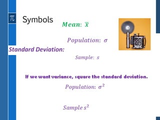 Statistics measures of center and spread | PPTX