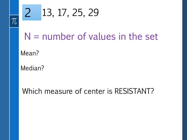 Statistics measures of center and spread | PPT