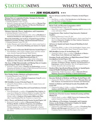 Statistics News Volume 5 | PDF