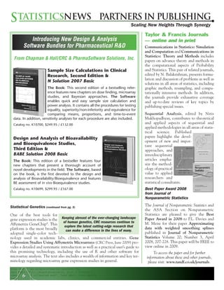 Statistics News Volume 5 | PDF