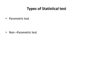 Statistics of Non-Parametric test Biostat.ppt | Medical Tests | Medical ...