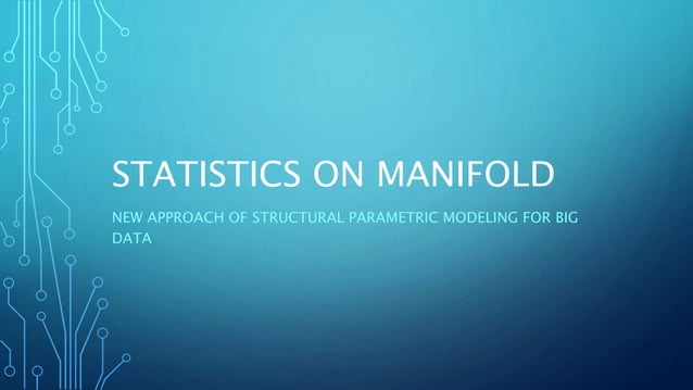 Statistics on manifold | PPTX | Physics | Science