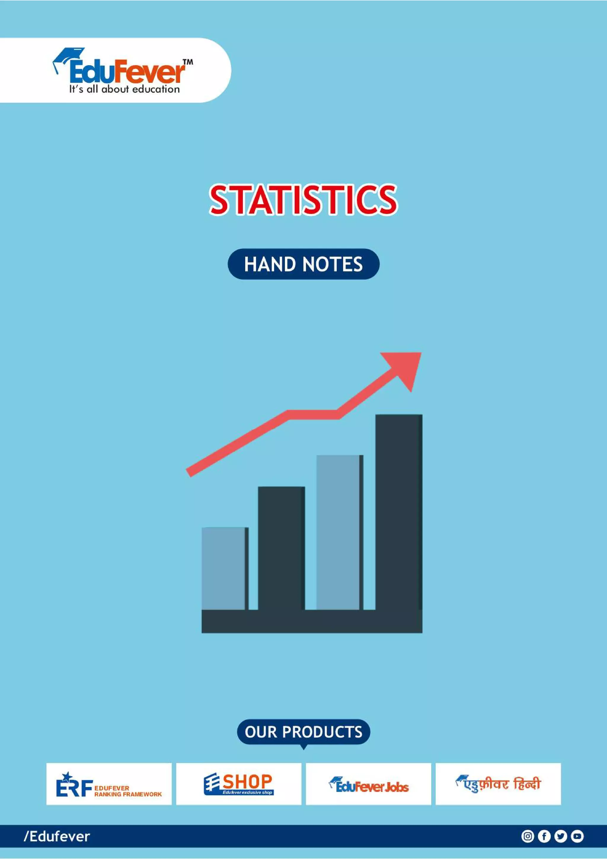 Statistics - Mathematics Handwritten Notes | PDF