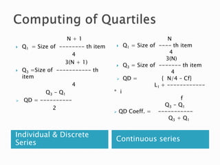 Statistics Formulas ppt | PPTX